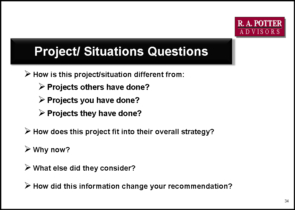 19. Project/Situation Difference – Third Level Selling